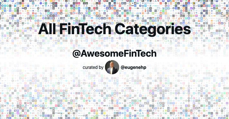 All FinTech Categories | Awesome FinTech