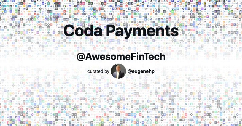 Coda Payments | Awesome FinTech