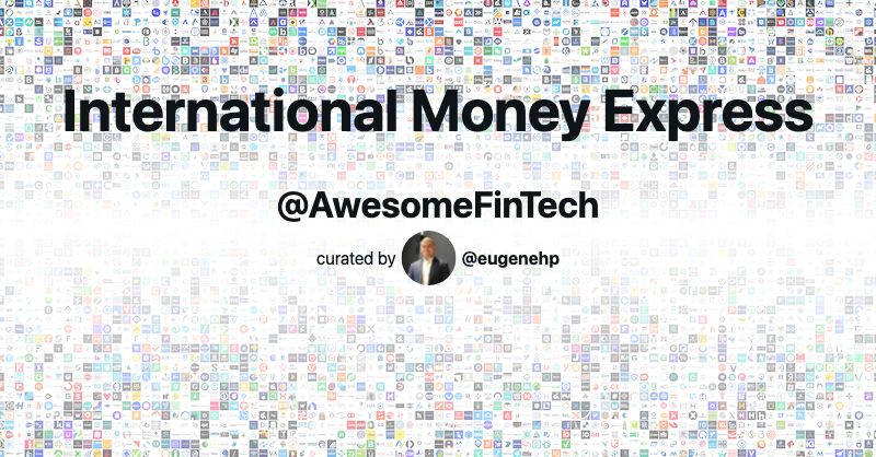 International Money Express | Awesome FinTech