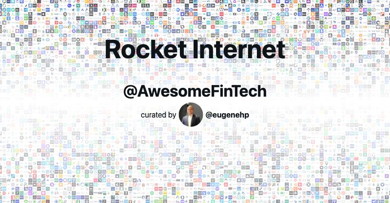 Rocket Internet | Awesome FinTech