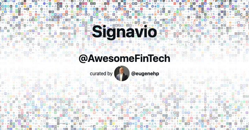 Signavio | Awesome FinTech
