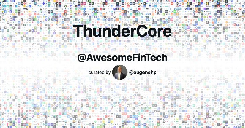ThunderCore | Awesome FinTech