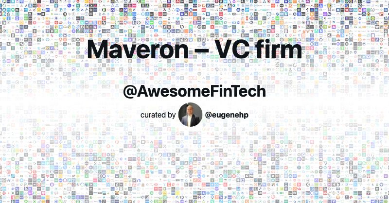 Maveron – VC firm | Awesome FinTech