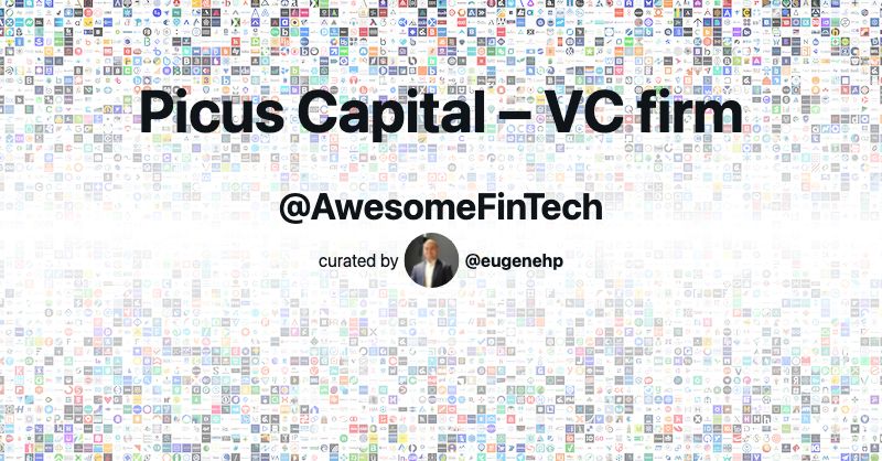 Picus Capital – VC firm | Awesome FinTech