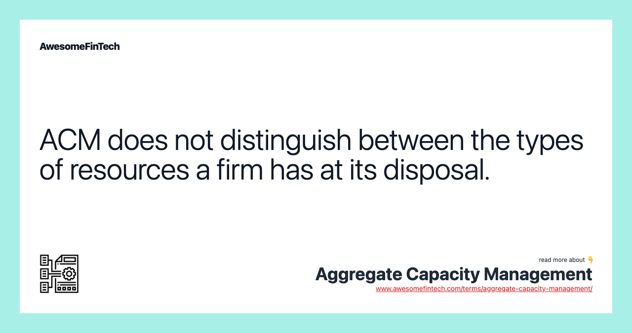 Aggregate Capacity Management | AwesomeFinTech Blog