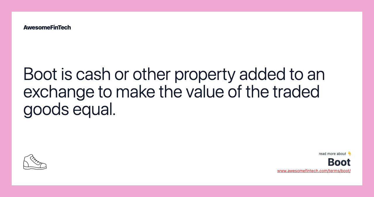 Boot | AwesomeFinTech Blog