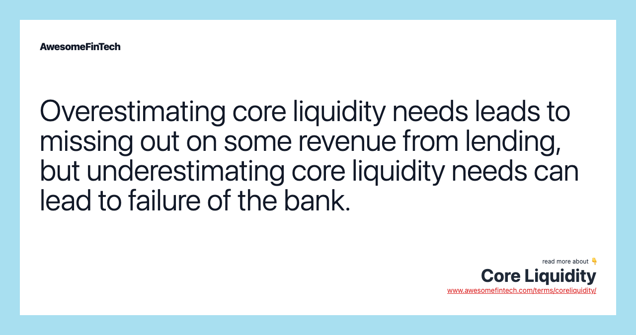 Core Liquidity | AwesomeFinTech Blog