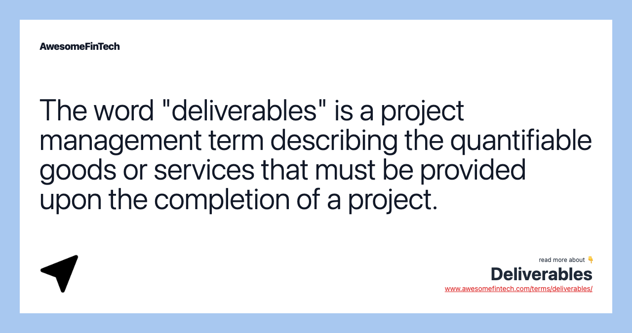 What Is Deliverables In Project Proposal Design Talk