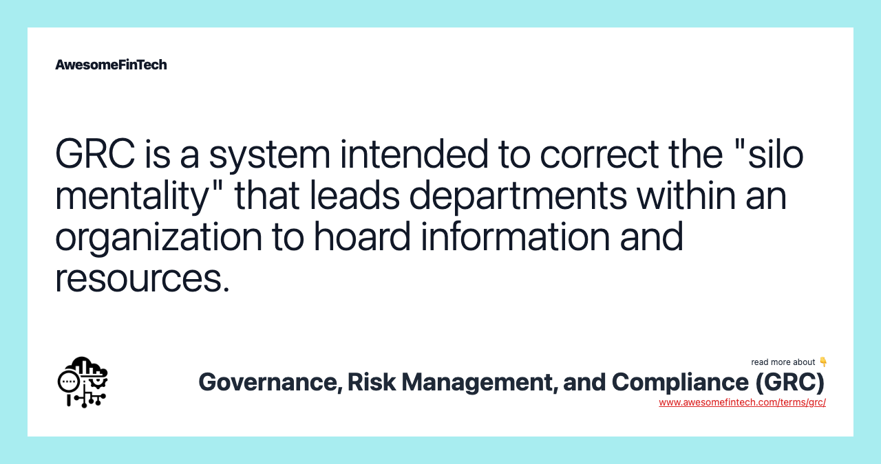 Governance, Risk Management, and Compliance (GRC) | AwesomeFinTech Blog