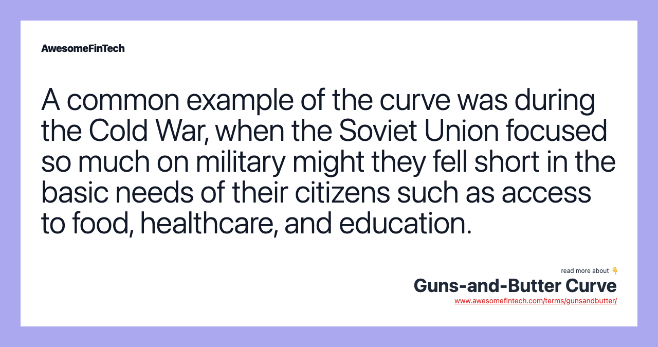 Guns-and-Butter Curve | AwesomeFinTech Blog
