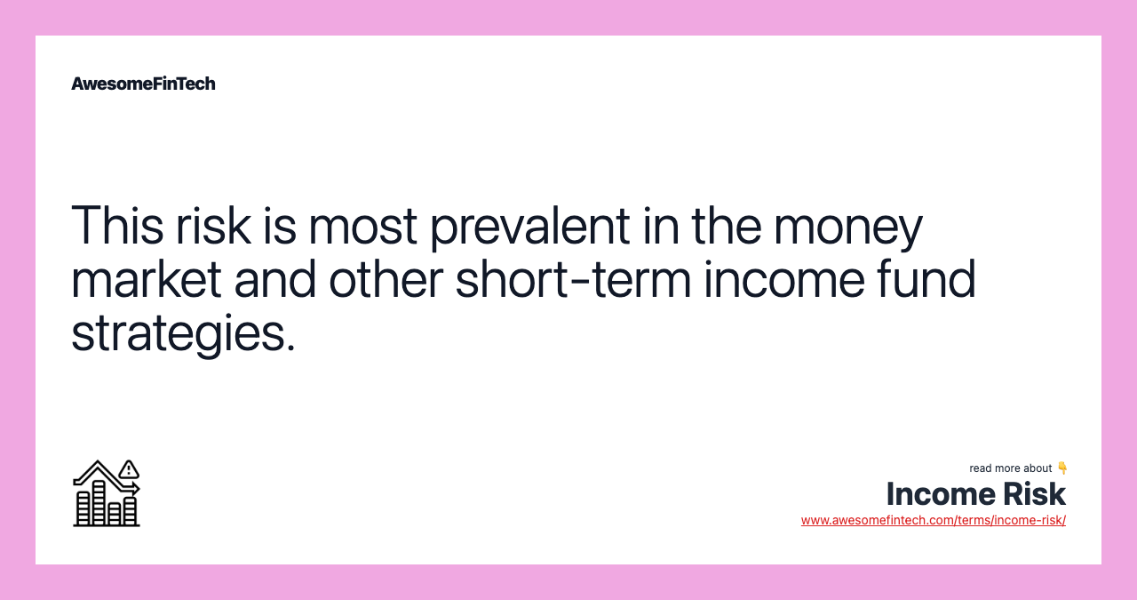 Income Risk | AwesomeFinTech Blog