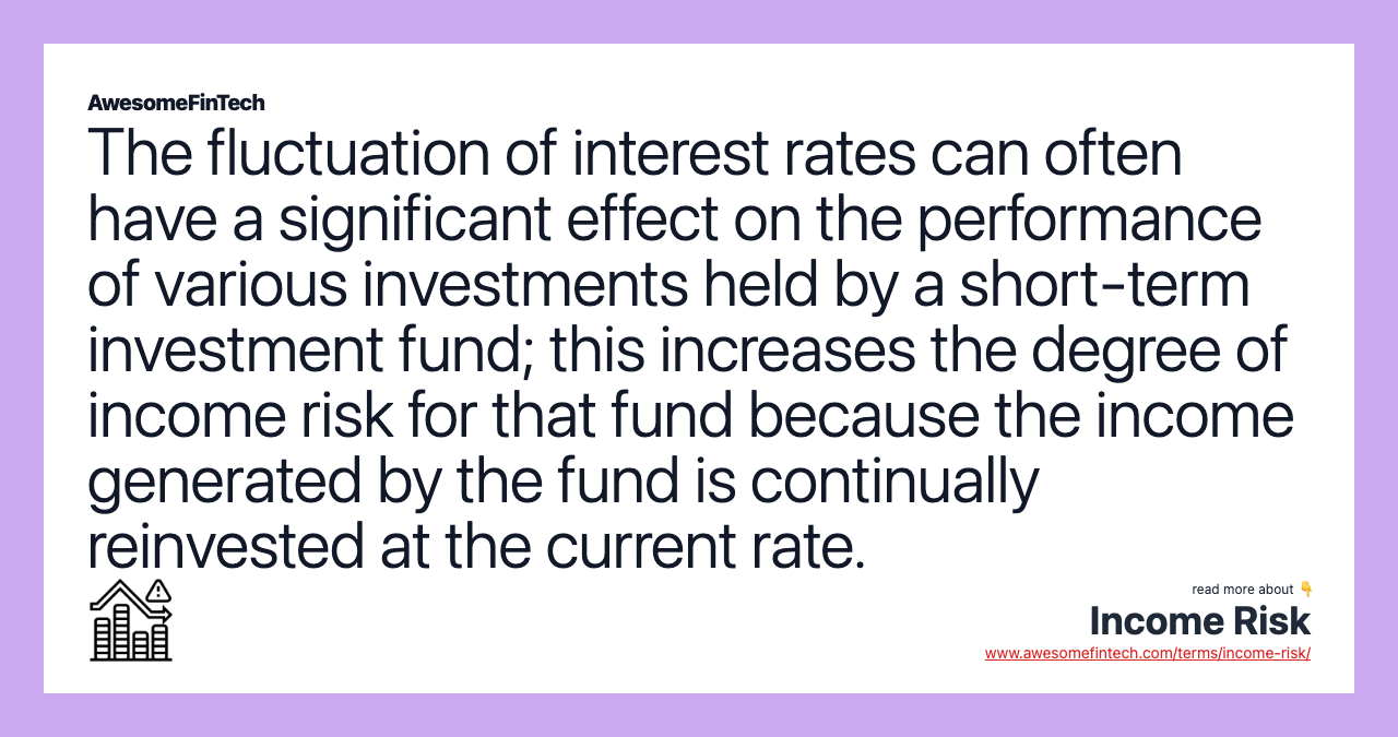 Income Risk | AwesomeFinTech Blog