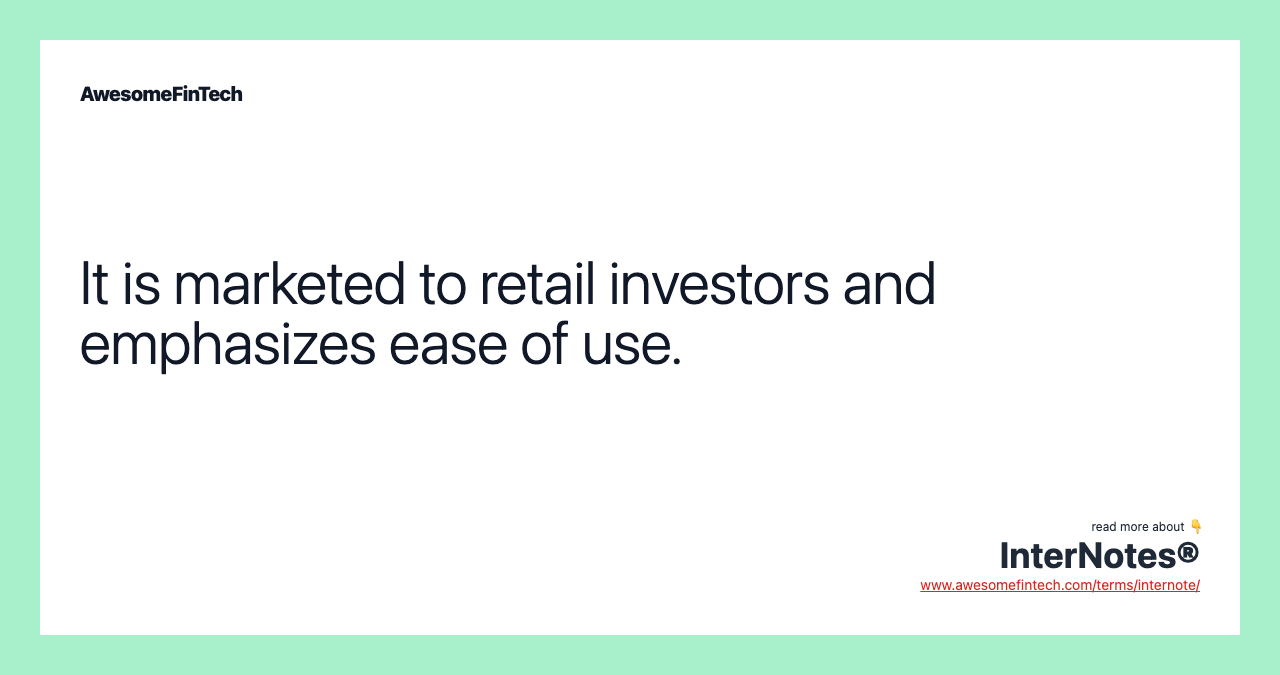 InterNotes® | AwesomeFinTech Blog