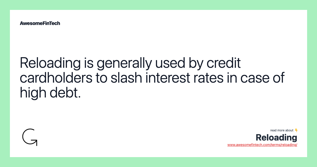 Reloading | AwesomeFinTech Blog