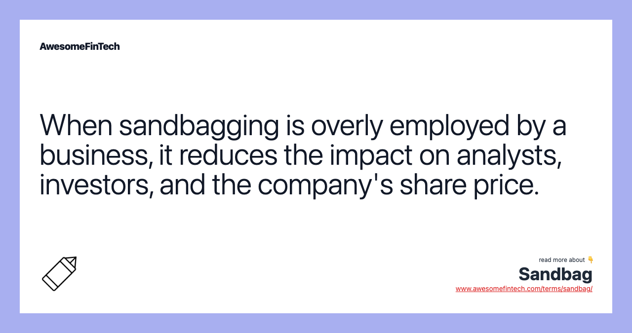 Sandbag | AwesomeFinTech Blog