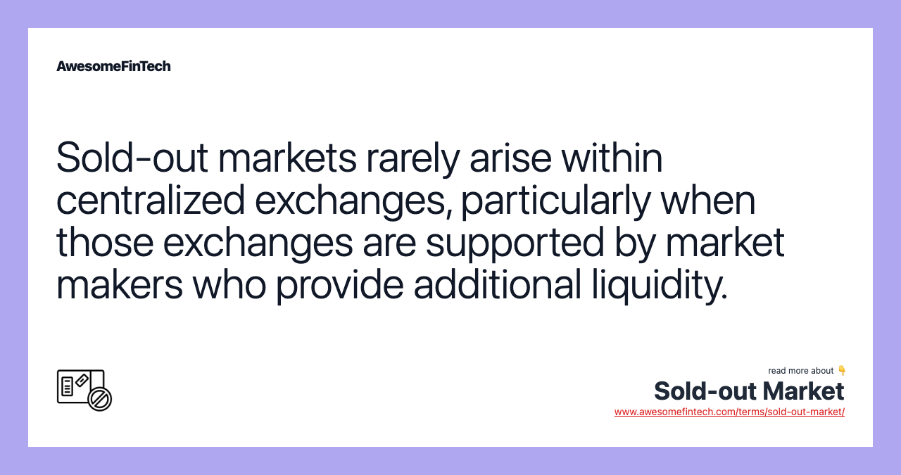 Sold-out Market | AwesomeFinTech Blog