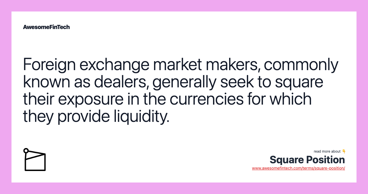 Square Position | AwesomeFinTech Blog