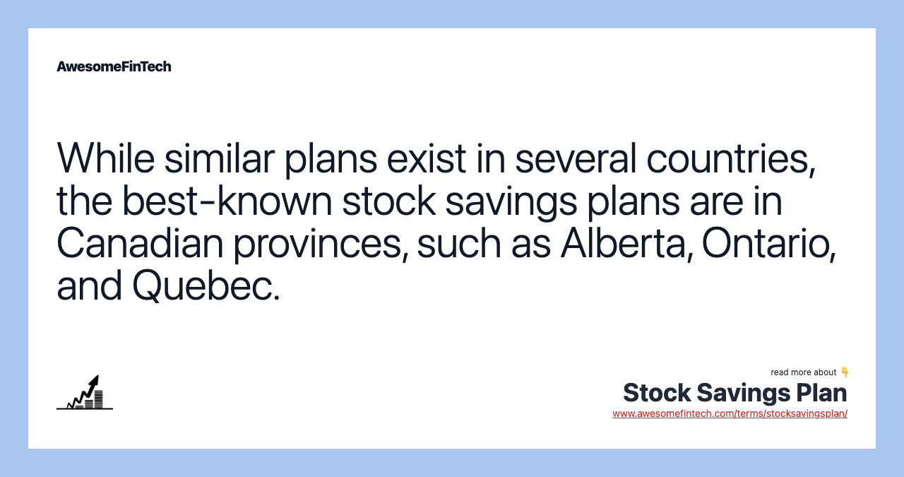 Stock Savings Plan | AwesomeFinTech Blog