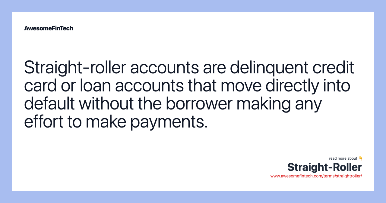 Straight-Roller | AwesomeFinTech Blog