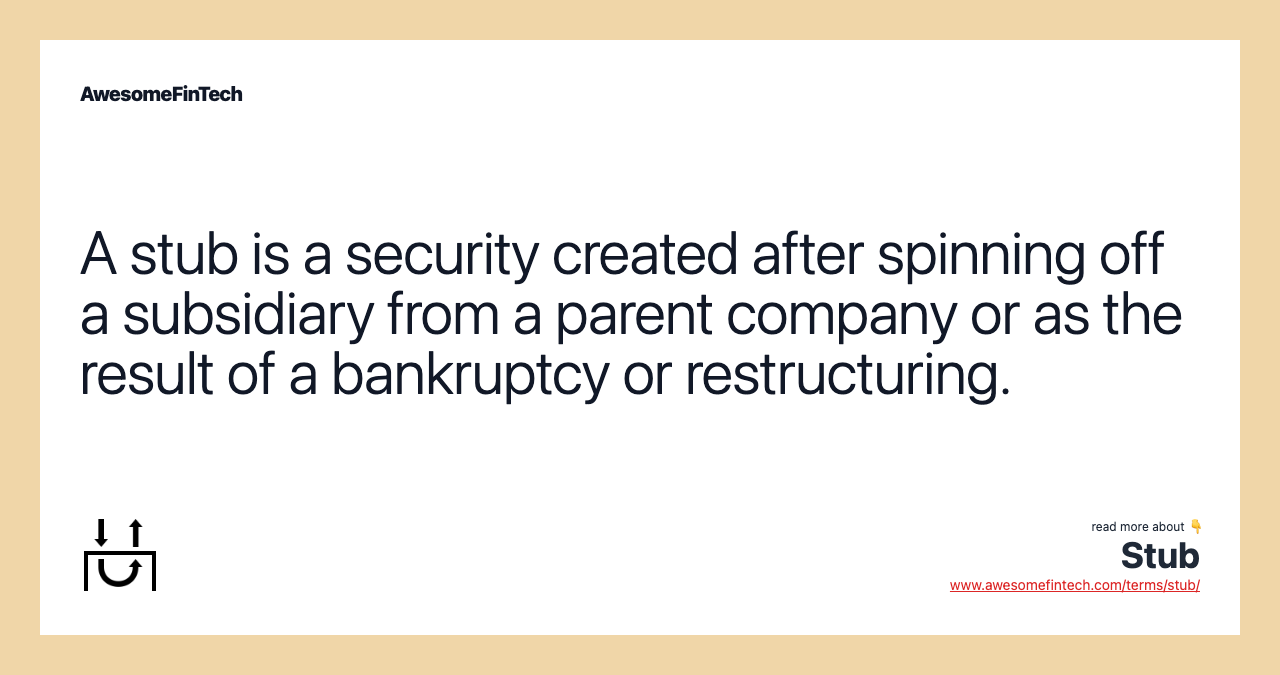 Stub | AwesomeFinTech Blog