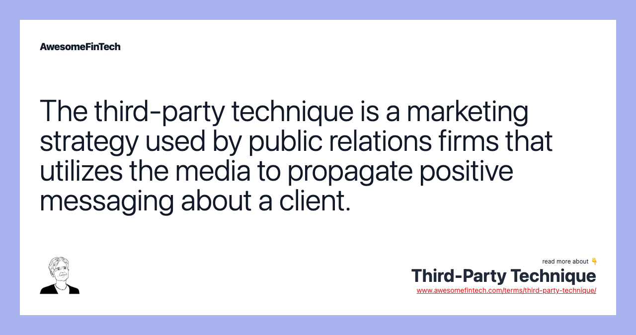 Third-Party Technique | AwesomeFinTech Blog