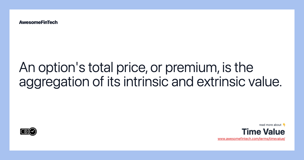 Time Value | AwesomeFinTech Blog