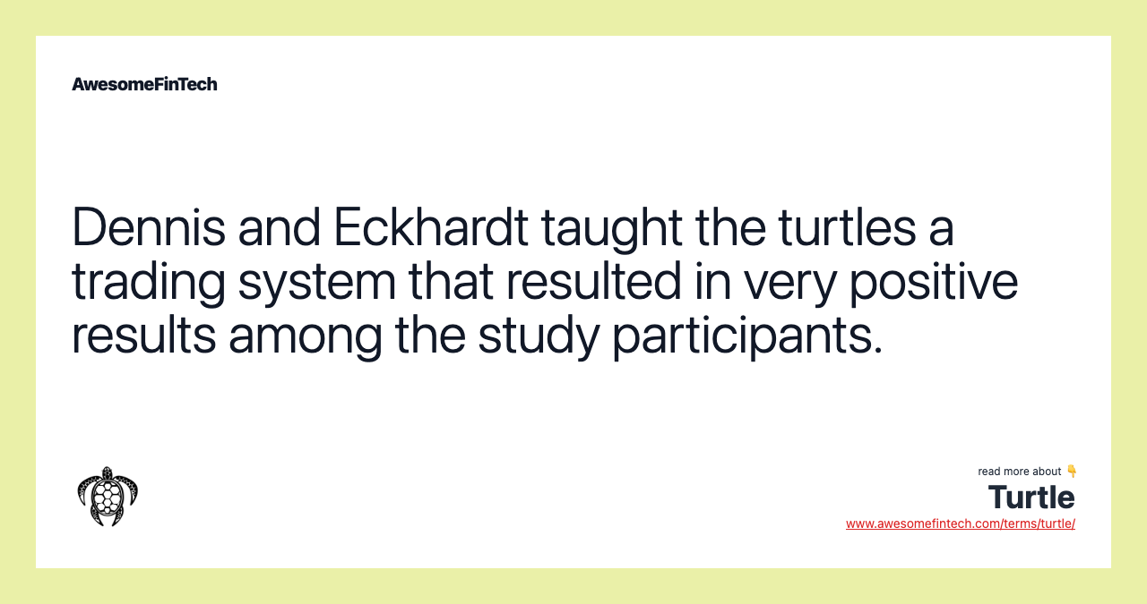 Turtle | AwesomeFinTech Blog