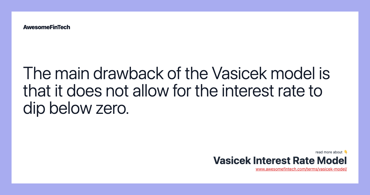 Vasicek Interest Rate Model | AwesomeFinTech Blog
