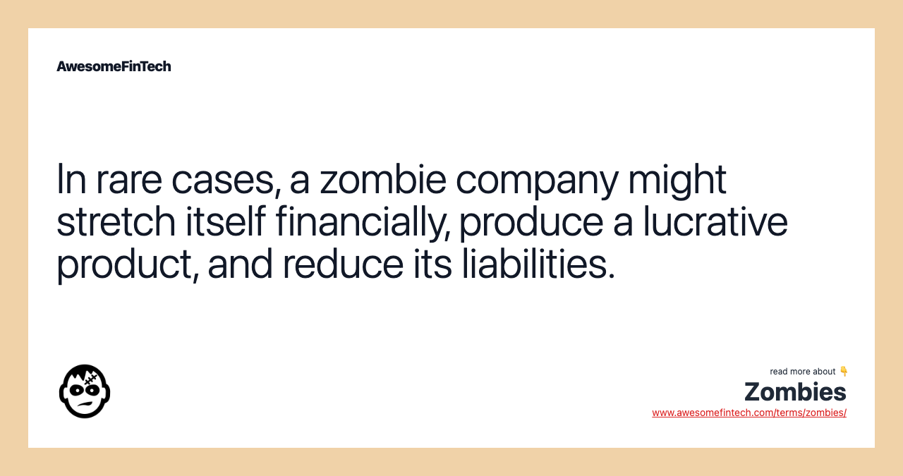 Zombies | AwesomeFinTech Blog